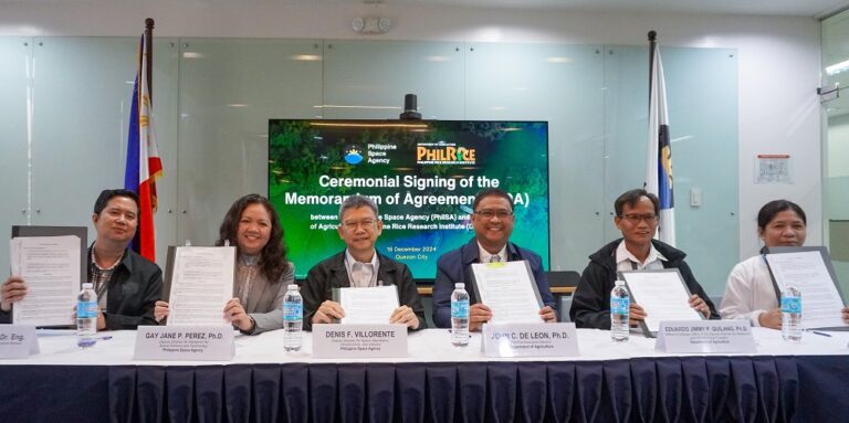PhilSA, PhilRice ink pact to use satellite data to mitigate agri drought