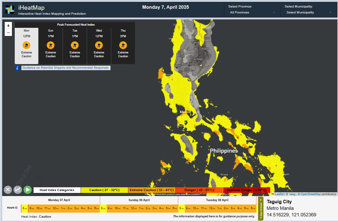 iHeatMap, an online monitoring guide for heat index, unveiled by DOST