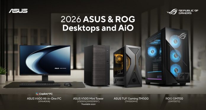 Asus unveils 2026 lineup of all-in-one PCs, gaming desktops in PH