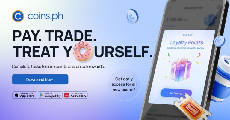 Coins.ph rolls out rewards program for payments, crypto trades